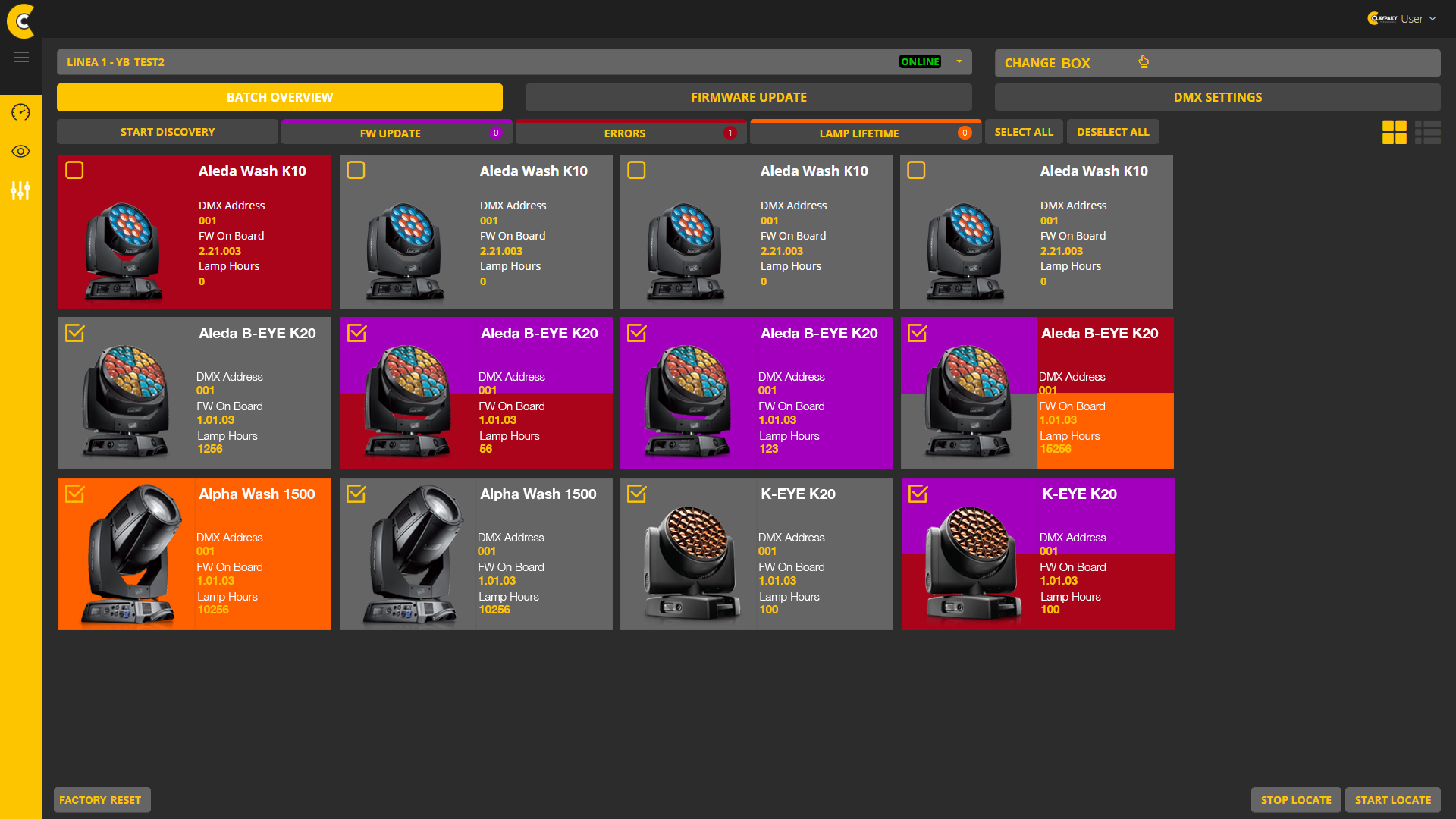 CloudIO: a new era in lighting fixture maintenance | Claypaky