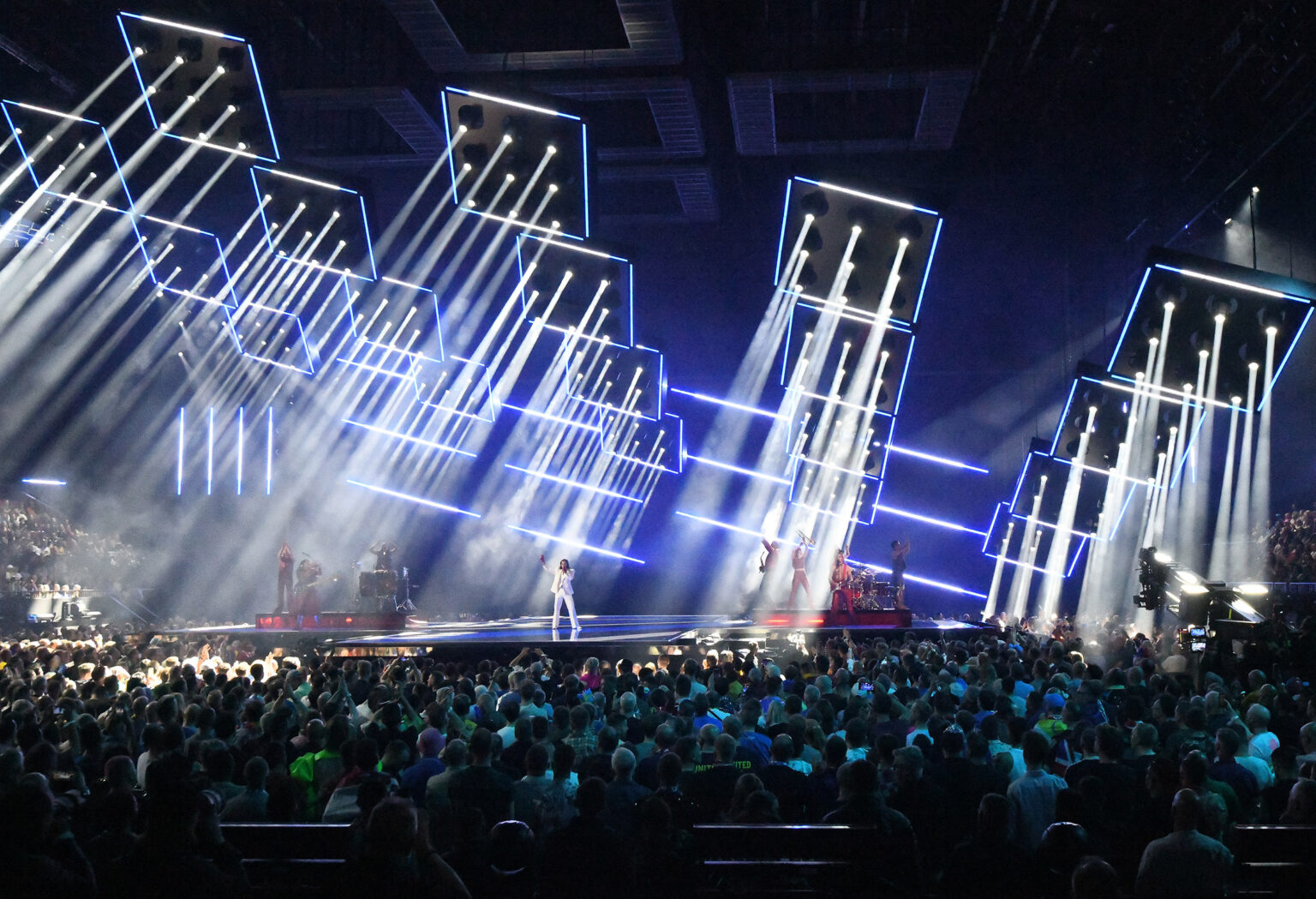 396 Claypaky Tambora Linear 100 and Skylos Light Up Eurovision Song ...