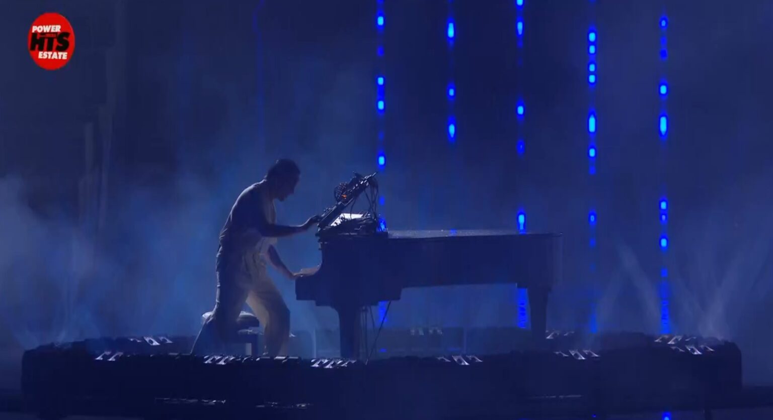 Claypaky Volero Wave center stage with Dardust at the "Arena di Verona ...